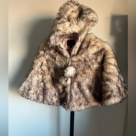 Lilly Pulitzer | Jackets & Coats | Lilly Pulitzer Kids Faux Fur Hooded ...